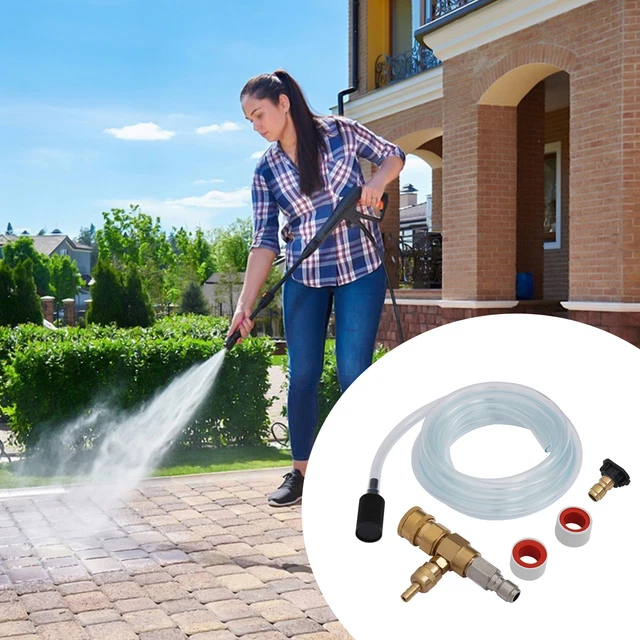 CHEMICAL INJECTOR KIT for High Pressure Washer with 3/8 Inch Quick ...