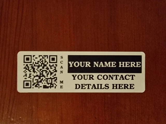 200 PERSONALISED LABELS stickers for business qr code scan website £6. ...