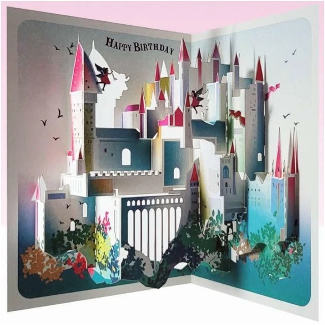 FOREVER LASER CUT Happy Birthday Pop Up Card POP211 - Fairy Wizard ...