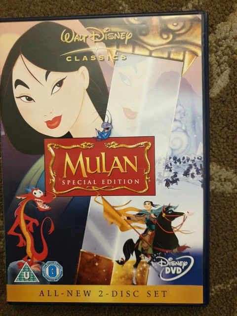 RARE DISNEY'S MULAN Special Edition Button Pin Promo DVD Video Release ...