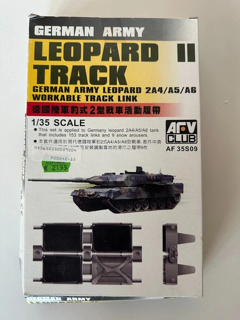 AFV CLUB AF35S09 Modellbausatz Leopard 2 Track 2A4/ A5/ A6 Track Link ...