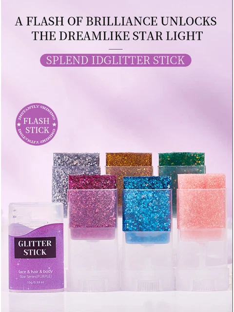 1PCS SEQUINS STICK Rotate And Unscrew To Use For Body&Face&Hair Sparkly ...