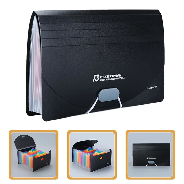 EXPANDING FILE FOLDER Organizer Accordion Binder Document Holder $17.65 ...