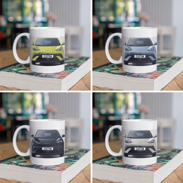 PERSONALISED BYD DOLPHIN Surf Coffee Mug Gift Choose Colour - FAST POST ...