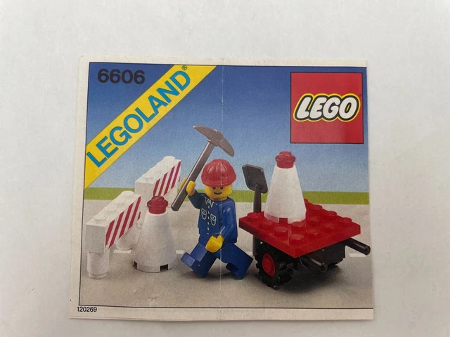 LEGO ® BAUANLEITUNG Legoland Town 6606 Baustellenwagen Instruction ...