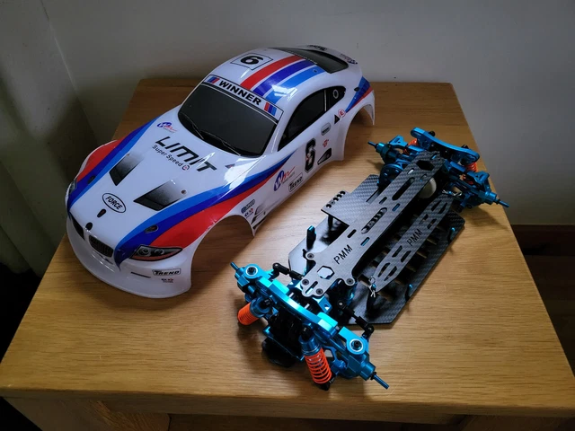 TAMIYA REPLICA TT02 Touring / Drift - 1/10 Scale Carbon Fiber & CNC Metal + BMW £158.00 ...