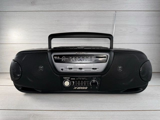 SHARP WQ-730 X Bass Stereo Radio Cassette Recorder, Boombox. £58.78 ...