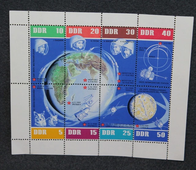 DDR BRIEFMARKEN BLOCK - 5 Jahre Sowjetische Weltraumflüge - postfrisch (24) EUR 5,56 - PicClick DE