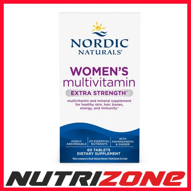 NORDIC NATURALS WOMEN'S Multivitamin Extra Strength - 60 tablets £48.35 ...