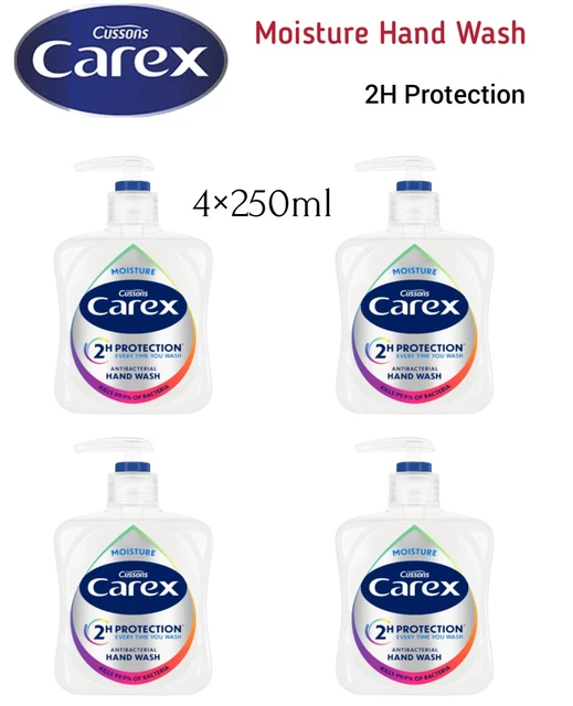 CAREX MOISTURE HAND Wash 2H Protection - 4×250ml $27.25 - PicClick AU