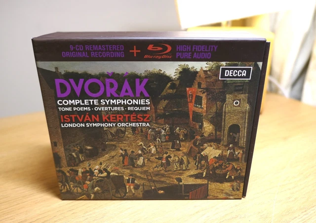 DVORAK COMPLETE SYMPHONIES Kertesz 9CD + Blu Ray Remastered Decca 2016 ...