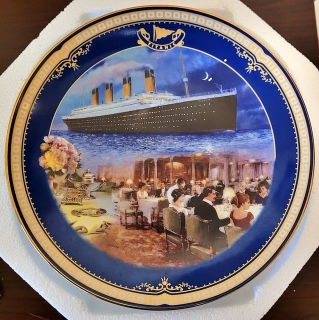 RMS TITANIC BRADFORD Exchange The Dining Saloon Collectors Plate EUR 39 ...