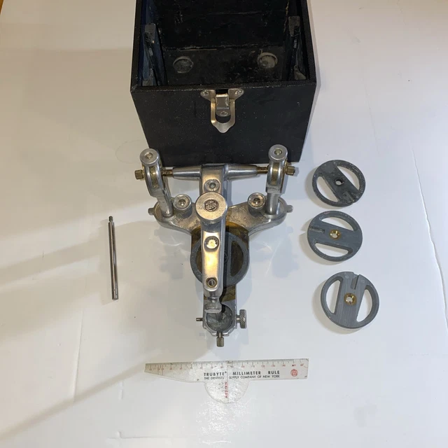 VINTAGE HANAU ADJUSTABLE Dental Articulator With Original Case And ...