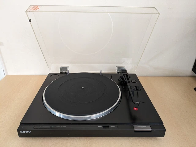 VINTAGE SONY PS-LX205 Turntable Separate HIFI System 1980's Black Fully ...