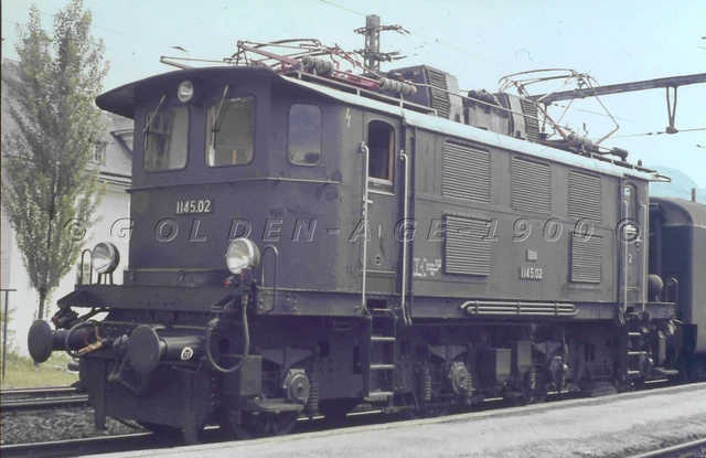 ORIG KB DIA Slide ÖBB Br E45 1145.02 Zfl Attnang in Bad Ischl 04.06. ...