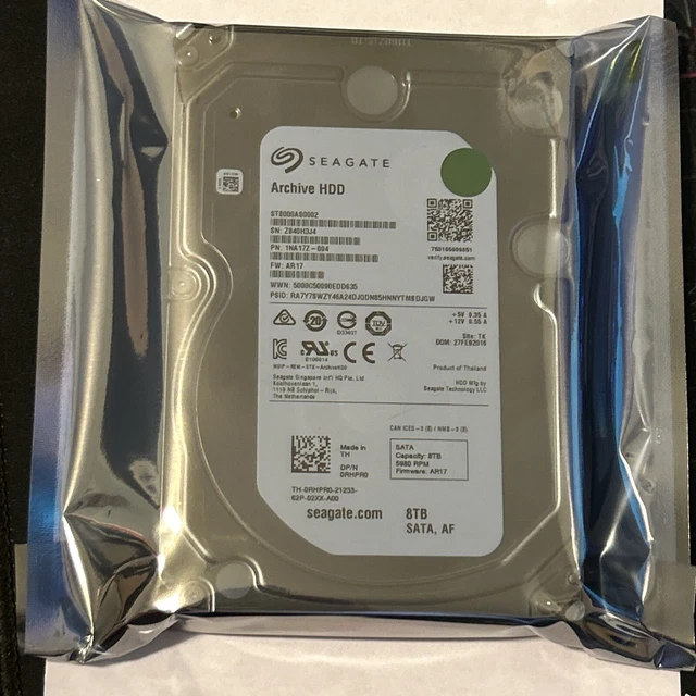 8TB SEAGATE ARCHIVE SATA 3.5" HDD 100% Healthy ST8000AS0002 200MB/s $92.07 - PicClick CA