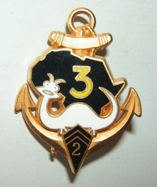 INSIGNE 2° REGIMENT INFANTERIE DE MARINE - 3° COMPAGNIE - Fraisse EUR 15,00 - PicClick FR