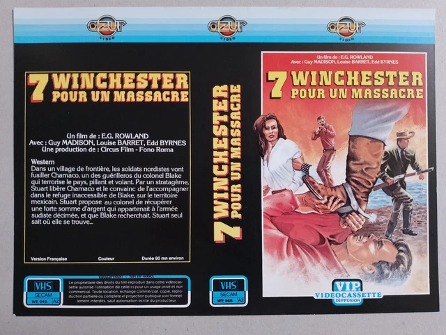 JAQUETTE VHS - 7 Winchester Pour Un Massacre - Vhs Sleeve - Vip EUR 18 ...