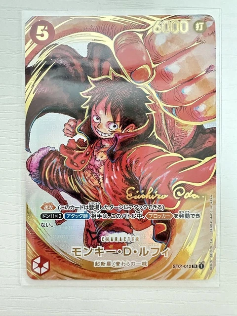 ONE PIECE CARD Monkey D. Luffy ST01-012 SR Oda Sign Signature NM OP-05 ...