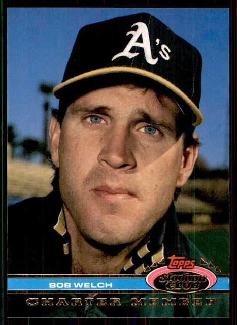 1991 STADIUM CLUB Charter Member Bob Welch #NNO EUR 0,85 - PicClick FR