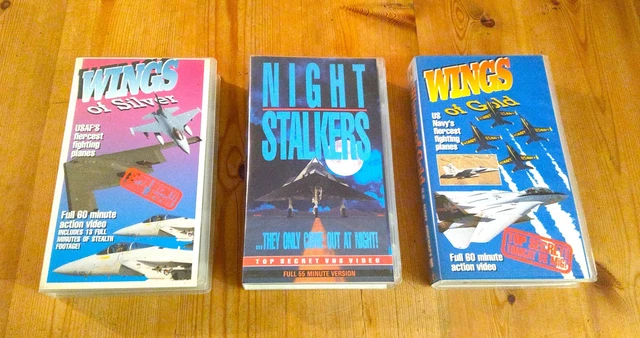 AVIATION VHS X3 WINGS OF GOLD/WINGS OF SILVER/NIGHT STALKERS *RARE in ...