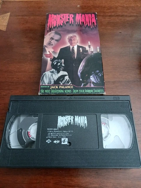 RARE 1997 VINTAGE Monster Mania Horror Movie VHS Tape Hosted By Jack ...