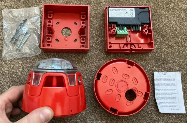 KAC ALARM FIRE Manual Call Point MCP1A-R470SF-STCK-01 Beacon Sounder ...