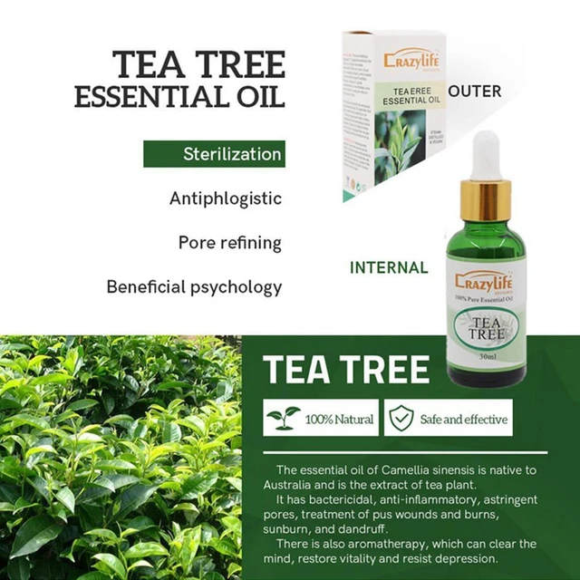 TEA TREE OIL Natural Pure Undiluted Uncut Essential Oil 30ml Z1X9 £5.57 ...