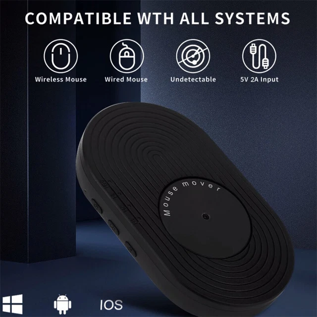 Mouse Jiggler Mouse Mover With Timer Switch Button Undetectable Mouse