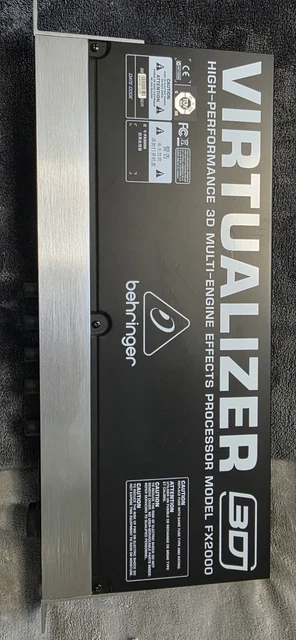 BEHRINGER FX2000 3D Virtualizer Multi-Engine Effects Processor £52.70 ...