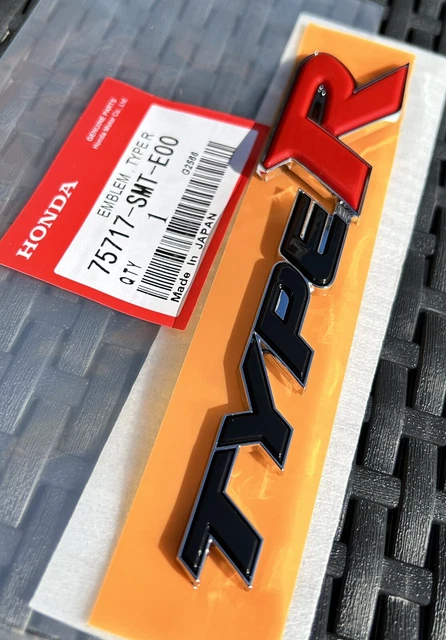 GENUINE HONDA CIVIC TYPE-R FN2 REAR 'TYPE-R' BADGE Chrome 2007-2011 £29 ...