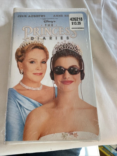 THE PRINCESS DIARIES Julie Andrews Anne Hathaway (VHS, 2001) Factory ...