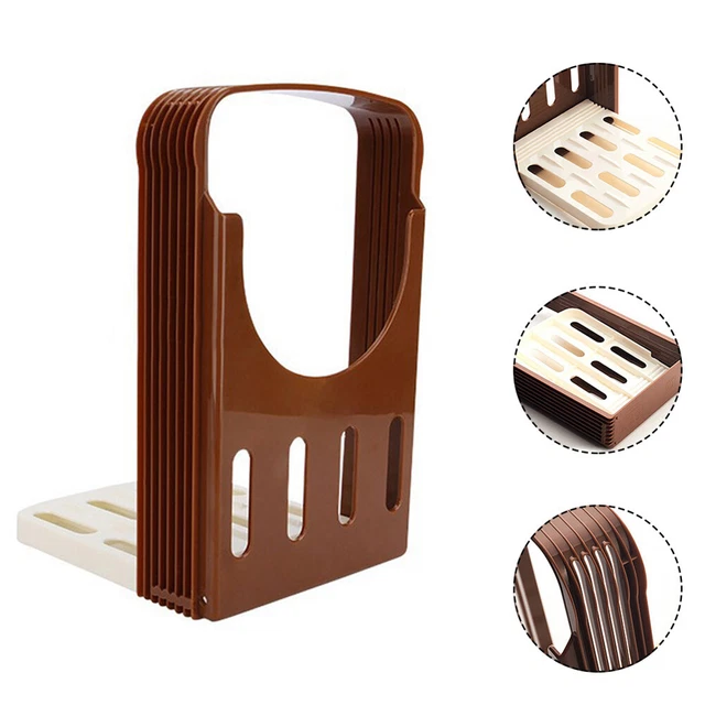 FOLDABLE SANDWICH MAKER Slicing Tools Bread Toast Slicer Guide Cutter ...