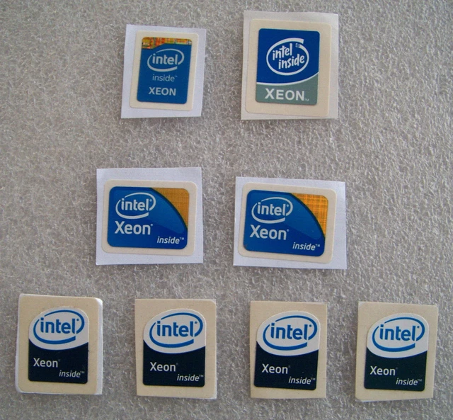 INTEL XEON INSIDE Case Decal/Sticker In Mix Match Various Assorted ...