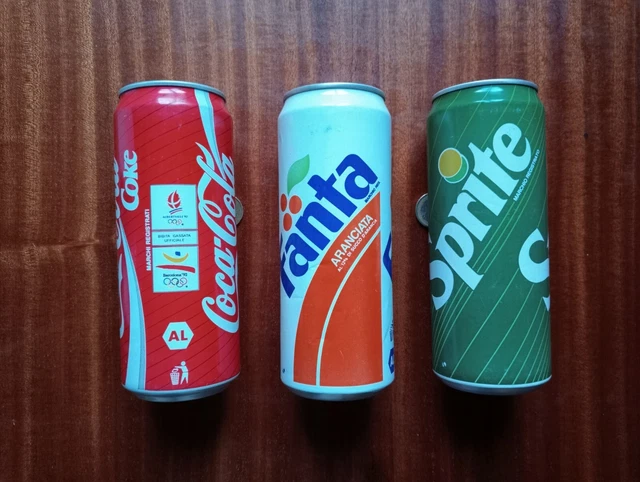 SPRITE - FANTA - Coca Serie Speciale - Tris Lotto Lattine Anni 90 Vuote ...