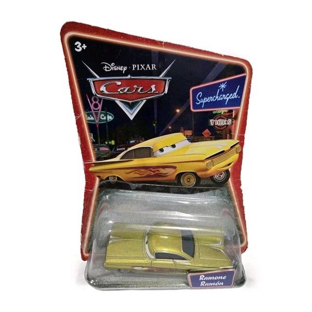 MATTEL DISNEY PIXAR Cars Supercharged TEX DINOCO Gold Die-Cast 1:55 ...