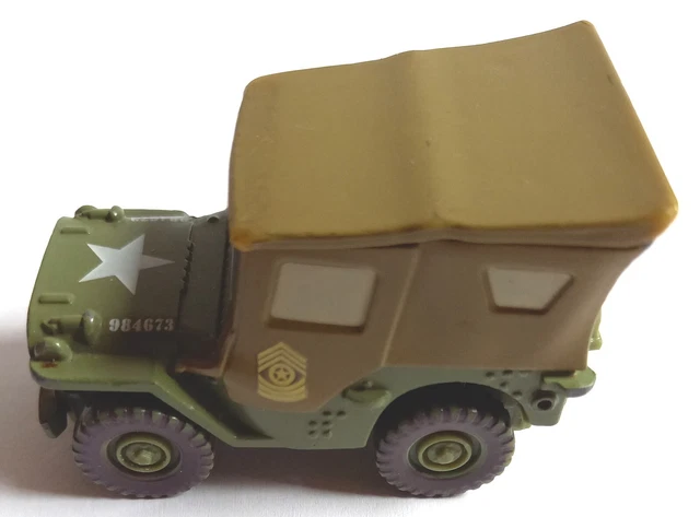 MATTEL DISNEY PIXAR Cars V2805 Militär Willys Jeep Variante 2 gut EUR 1 ...