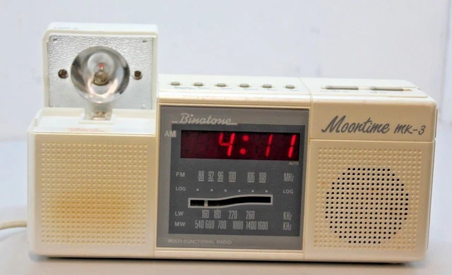 VINTAGE BINATONE MOONTIME MK-3 Alarm Clock Radio with Lamp £21.00 ...