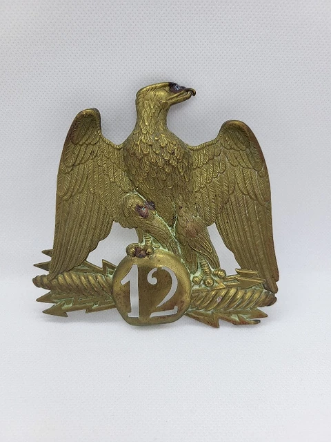 PLAQUE DE SHAKO MILITAIRE DU 12 ème REGIMENT EUR 80,00 - PicClick FR