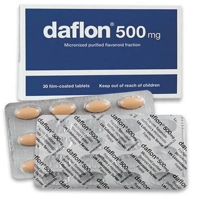DAF=LON 500, MG Tablets for Hemorrhoids Treatment, 60 Count for Piles £ ...
