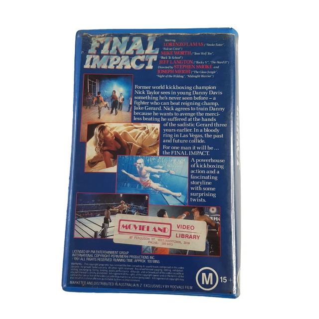 FINAL IMPACT VHS Tape RocVale 1991 Ex-Rental Clamshell Big Box Lorenzo ...
