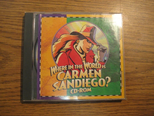 WHERE IN THE World is Carmen Sandiego Broderbund 1995 PC CD-ROM gioco ...