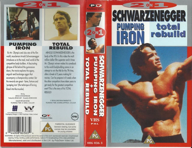 ARNOLD SCHWARZENEGGER IN "Pumping Iron" & "Total Rebuild PAL VHS 086 ...