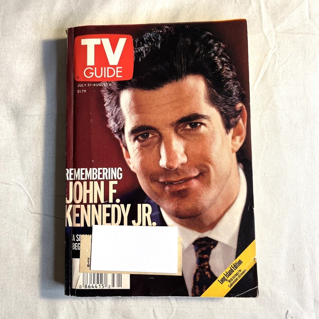 TV GUIDE JOHN F Kennedy Jr Long Island New York Edition July 31- August ...