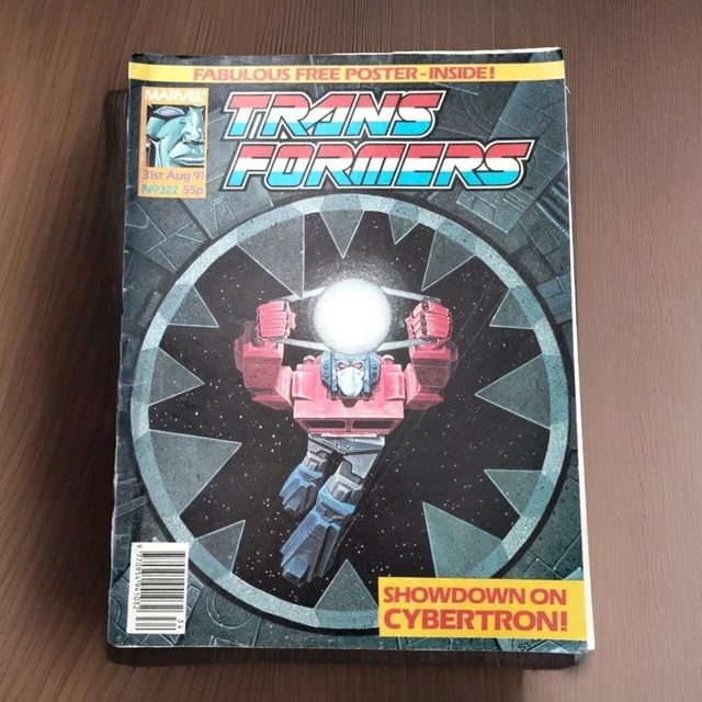 TRANSFORMERS UK #322 Marvel UK 31st August 1991 Comic G1 MTMTE British ...