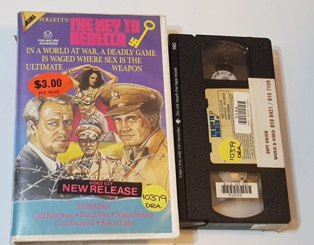 VHS - THE Key To Rebecca (1985) David Soul Robert Culp WW2 Ex Rental ...