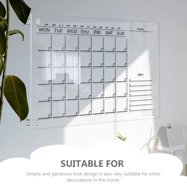 ACRYLIC CHORE CHART Board Memo Checklist Sheet Magnetic Whiteboard EUR ...