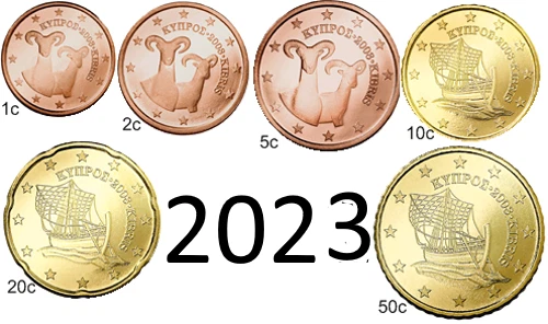 CHYPRE 2023 : 1C + 2C +5C +10C +20C +50C EUR 2,20 - PicClick FR
