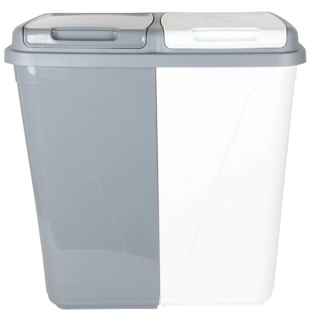 90L DOPPELFACH KÜCHE Mülleimer Abfall Recycling und Wäschekorb EUR 36 ...