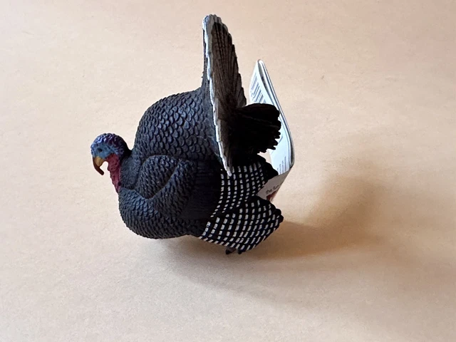 MOJO MALE TURKEY Wild zoo animals play model figure toys plastic forest ...